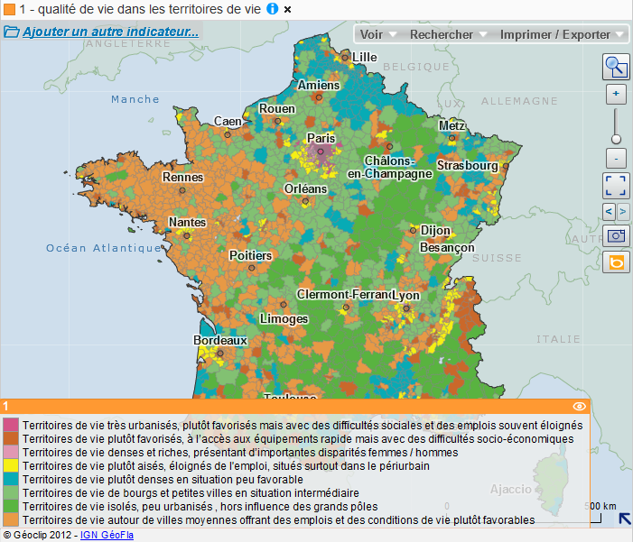 Carte de la qualité de vie dans les territoires - Data.gouv.fr